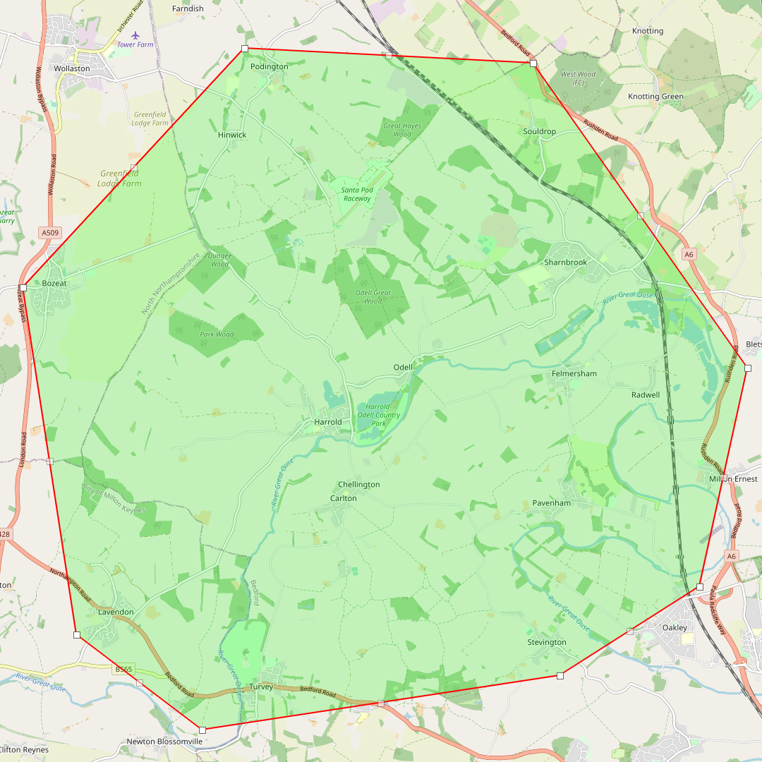 Catchment Area – Harrold Medical Practice